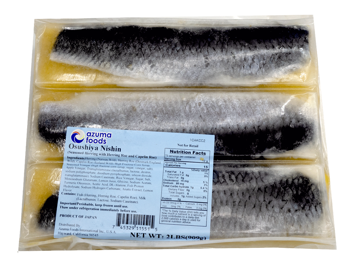 FZ Osushiya Nishin (Seasoned Herring with Capelin Roe) 6PC/PK – True ...
