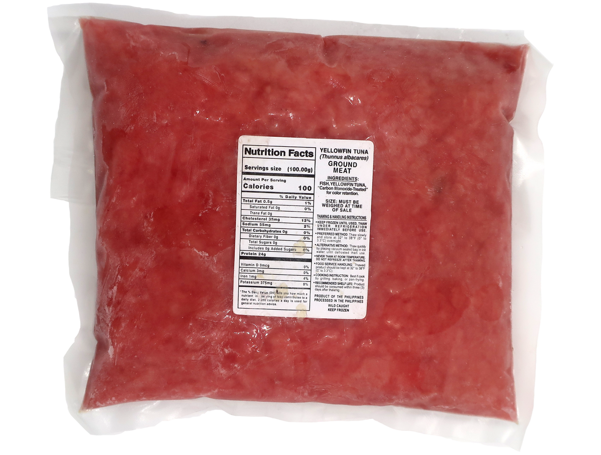 Frozen YF Tuna Minced SUSHI QUALITY 1LB/PC – True World Foods DC